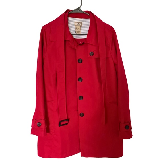 L.L. Bean | Jackets & Coats | Vintage Ll Bean Womens Large Red Canvas ...